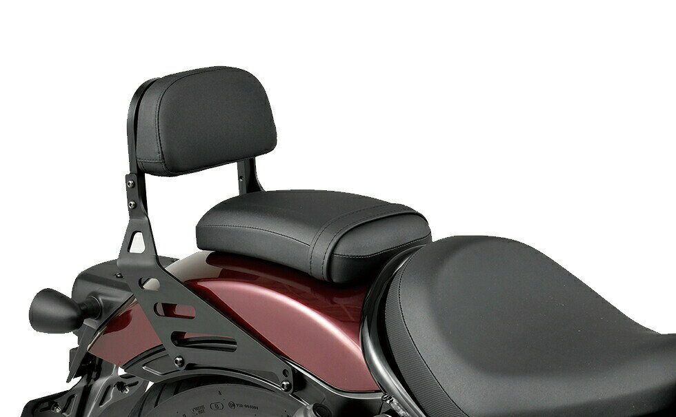1台で2役。タンデム用にもライダー用にもなるバックレスト。 ライディング中の姿勢をサポートすることで、運転時の疲労を軽減。 ライダー用バックレストとして使用していても、反転して装着することで、タンデム用バックレストに変更可能。 バックパッド...