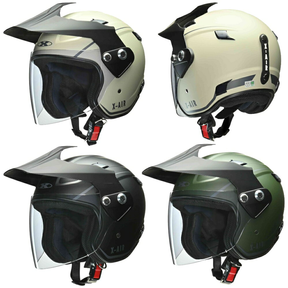 RAZZO-3をベースモデルとしたアドベンチャーヘルメット。X-AIRシリーズの象徴とも言える、曲線が織りなす先進性のエアロダイナミクスシェルに、専用バイザーが付属。取り外してジェットヘルメットとしても使用可能です。 ◆規格：PSC SG（...