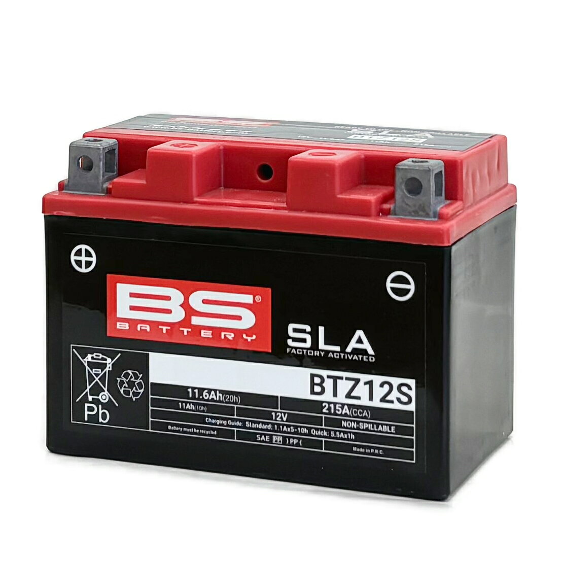 世界各国での販売を手がけるフランスのバッテリーメーカー、「BS BATTERY」のVRLA（制御弁式密閉）タイプMFバッテリーです。 グローバル品質でお求め易い価格のバッテリーです。 ◆他社適合品番：YTZ12S、FTZ12S、ATZ12S...