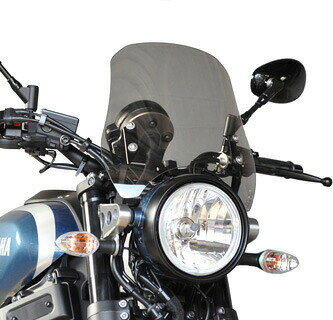 ◆適合車種 XSR900 EBL-RN46J/N703E サイズ：H305×W280×D3.0mm 材質：　ポリカーボネイト樹脂（ハードコート付） カラー：ブラウンスモーク