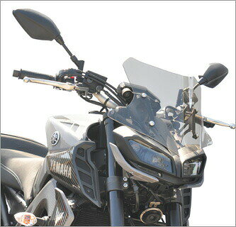 ◆適合車種 MT-09 2BL-RN52J 材質：　ポリカーボネイト樹脂 　　　(キズ軽減するハードコート加工済) サイズ(約)：H340×W395×D3.0mm カラー：ブラウンスモーク