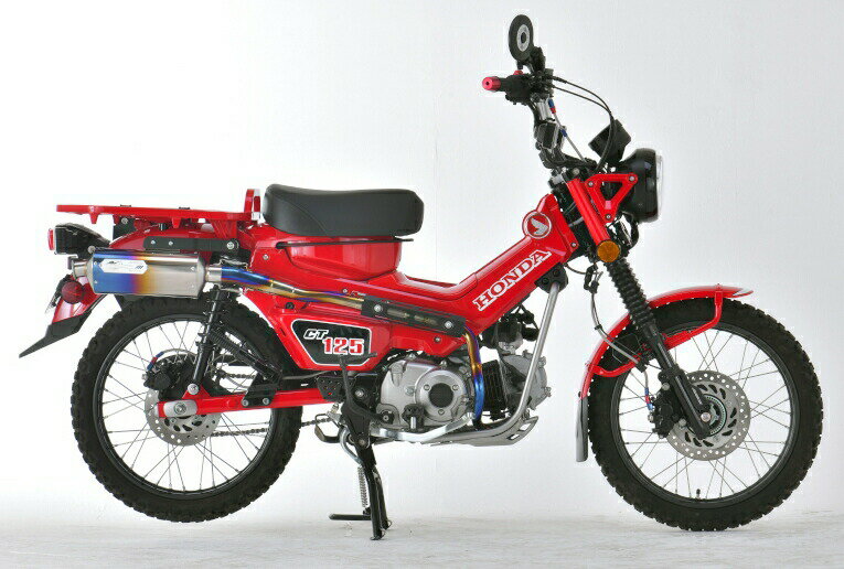 ◆適合車種 CT125('20-'21) エキパイ/集合形式：チタン/チタン ヘッドパイプ径：φ25.4-28.6 テールパイプ径：φ31.8-42.7 音量（db）/バッフル：78　/　バッフル設定無し オイルフィルター：- ドレンボルト...