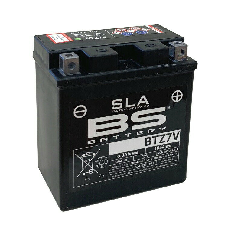 世界各国での販売を手がけるフランスのバッテリーメーカー、「BS BATTERY」のVRLA（制御弁式密閉）タイプMFバッテリーです。グローバル品質でお求め易い価格のバッテリーです。 ◆他社適合品番：YTZ7V、FTZ7V、GTZ7V、他 ◆...