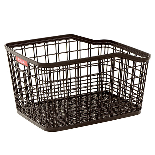 スーパーの買い物かごがすっぽり収まる33L大容量の自転車用樹脂製リヤバスケット。 [サイズ] 開口部(W) 320mm × (L) 460mm 底面(W) 290mm × (L) 415mm [高さ] 前：220mm 後：260mm 容量：...