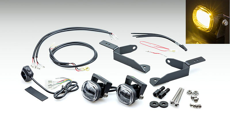 【適合】レブル(Rebel)250/500 S Edition 20Y-(2BK/8BK-MC49) ※Sエディション専用です 【付属品】LEDフォグランプ本体×2・インジケーター付きフォグランプスイッチ・車種専用ステー・配線キット 【照射...