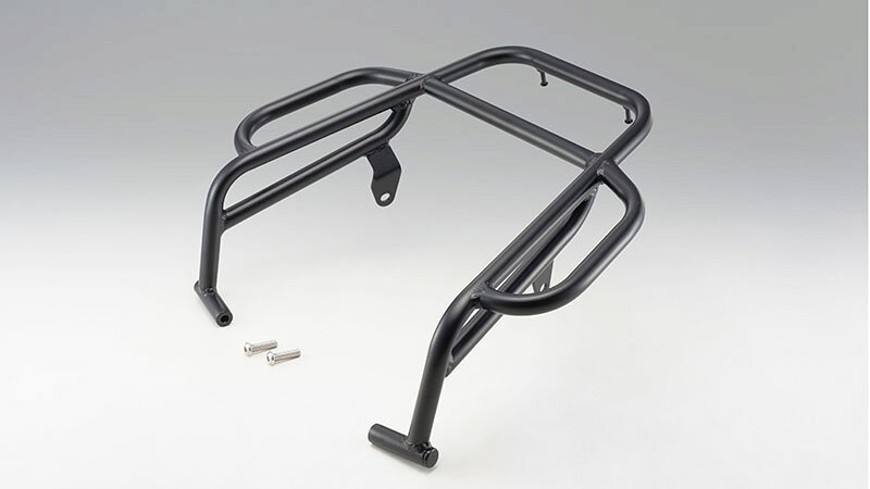 【適合】HONDA GB350S 2021Y- 【サイズ】最大全幅:470mm・シート後端より およそ120mm延長 【材質】スチール製 【色】マットブラック タンデムシート上部を使って実用的な積載スペースを拡張させるアシストキャリア。 荷...