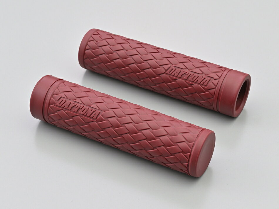 編み込みデザインのKNITのツバを無くし、クローズドエンド化したクルーザー向けモデル。 ・カラー：オックスブラッドレッド ・長さ：127mm ・Φ25.4（インチバー）ハンドル用 ・エンド非貫通