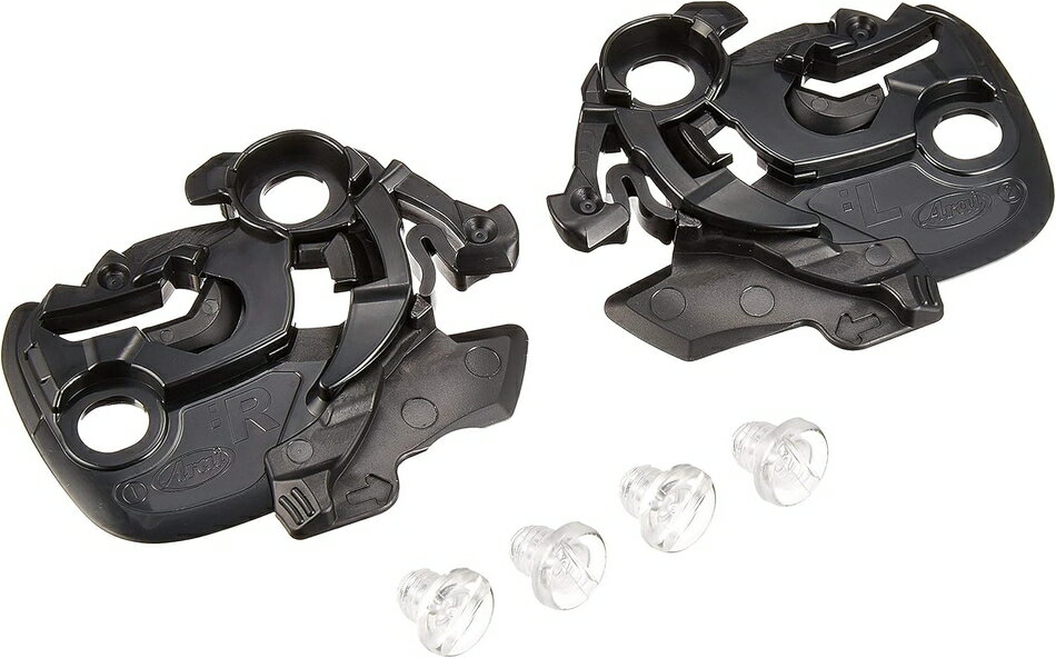 アライのオープンフェイスモデルに採用されている、VAS-Zシールド装着用シールドベース補修パーツ。 ◆適合モデル：Arai VAS-Z使用モデル ◆メーカー品番：042177