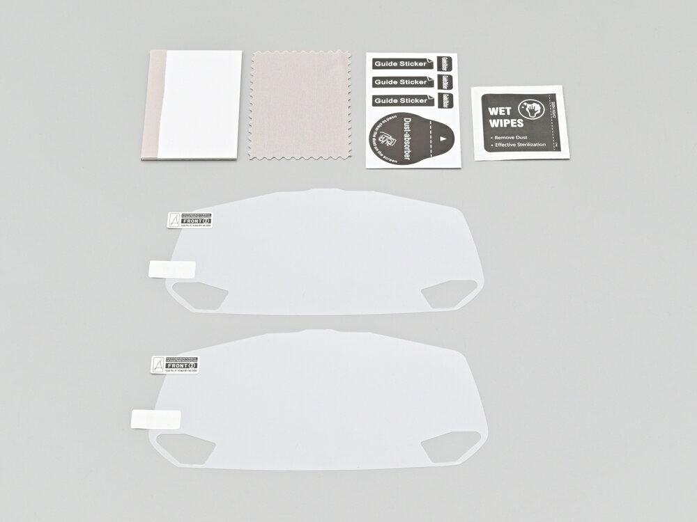 砂ぼこりや洗車によるキズや紫外線などから純正メーターパネルを守る透明保護フィルム。 フィルムはメーターの形状にカット済みの車種専用設計。 取り付けに便利なクリーニングキットとヘラが付属しています。 失敗しても安心な2セット入り。 新車時から...