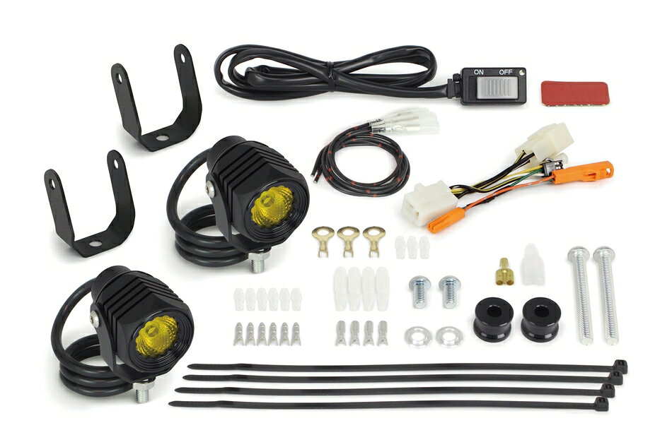 ◆適合車種 CT125(JA55-1000001〜) CT125(JA65-1000001〜) 灯火色にイエロー色を採用することで、雨、霧、雪の場合でも低い反射率となり、しっかりと路面を照らし、高い視認性を確保します。 照射範囲はスポット照...
