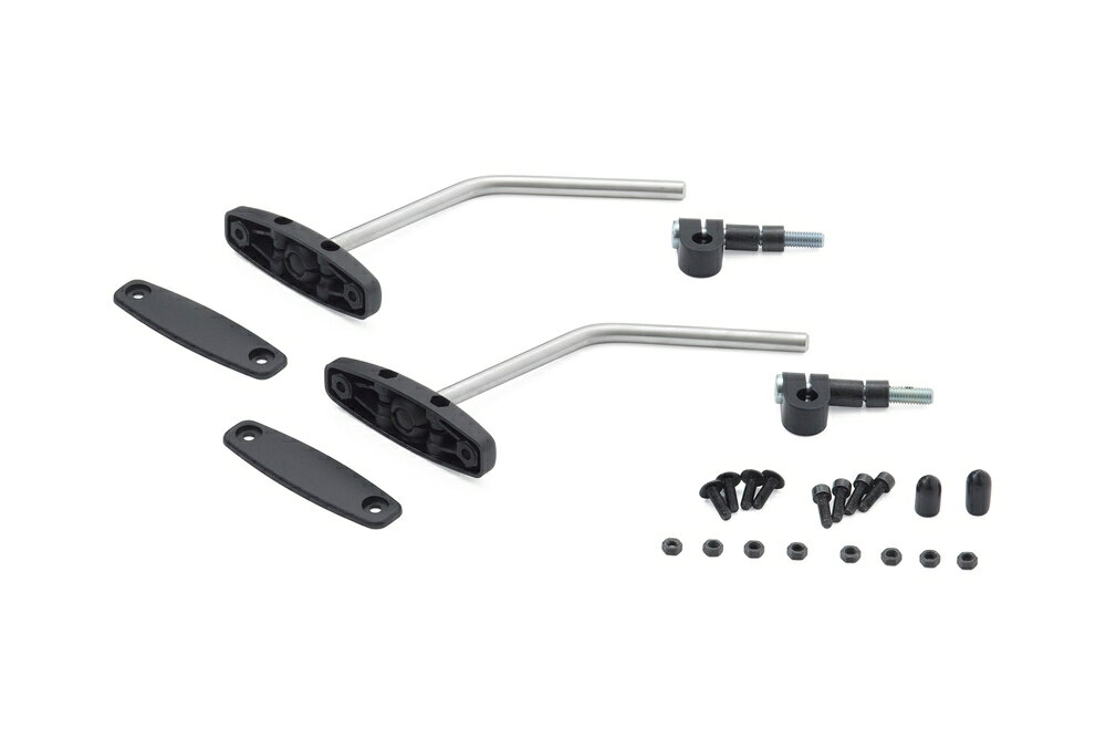 カタログ品番: MV-HKSD メーカー品番: 4025066131174 JANコード: 4548664579600 汎用スクリーンを車体へ装着する際に必要なマウンティングキットです。 ハンドルポストのM8ボルト穴に装着できるハンドルポス...