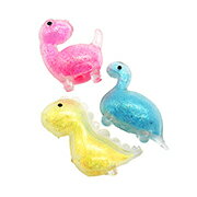 50個入り　ぷにぷにとしたやわらかい触感が楽しい、かわいい恐竜フィギュアです。 水に浮く仕様なので、水遊びやすくい遊びの景品にもおすすめ！ 48mmカプセルに入るサイズなので、ガチャガチャ景品としてもピッタリです。 全12種類×6色のアソー...