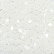 内容量：300g 可愛い、ハート型のグリッターです。 光の当たり方によって色味が変わり、さりげなくきらめくのが特徴です。 単色タイプなので、カラーを揃えたい装飾にも使いやすく、推し活用のバルーンアレンジにもぴったりです。 バルーンの中や装飾...