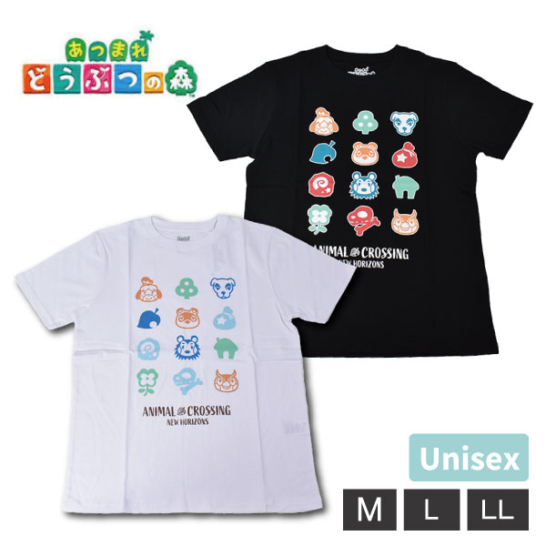 【商品説明】 大人気ゲームどうぶつの森のTシャツが登場！ 肌触りのいい綿100％で1年通してご着用いただけます♪ プレゼントにもおすすめです♪ メンズサイズですが女性のかたにもゆるっと着て頂けます。 【商品情報】 ◇サイズ：M/L/LL（3...