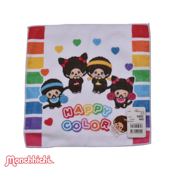 ◇商品説明 モンチッチのイラストがかわいいミニタオル ちょっとしたプレゼントにも大変おすすめ◎ 肌触りの良い綿100％ ◆商品情報 ◇サイズ：（約）25×25cm ◇素材：綿100％ ◇生産国：中国 ◇メーカー：ナストーコーポレーション ◇...