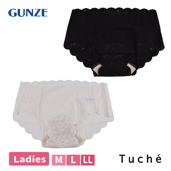 ◆商品説明 グンゼ Tuche ショーツbr> 女性のリズムに寄り添う ハーフショーツ 気分の上がる総レース ひびきにくいカットオフレース ◆商品情報 ◇サイズ Mサイズ：ヒップ87-95cm Lサイズ：ヒップ92-100cm LLサイズ：...