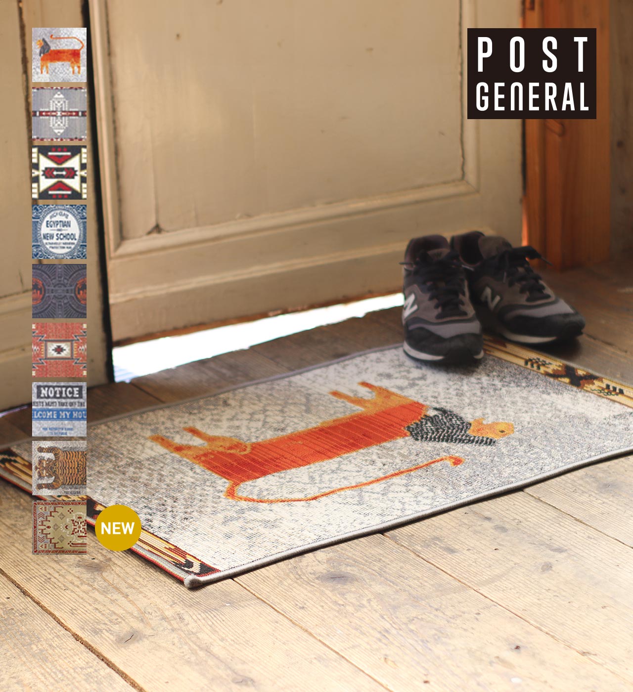 【POST GENERAL ISSUE010】カタログシリーズはコチラ 【商品名】 トゥーゴーマット (9タイプ) POST GENERAL 【品番】 982040023：NATIVE BE 982040024：TRIBE BK 98204...