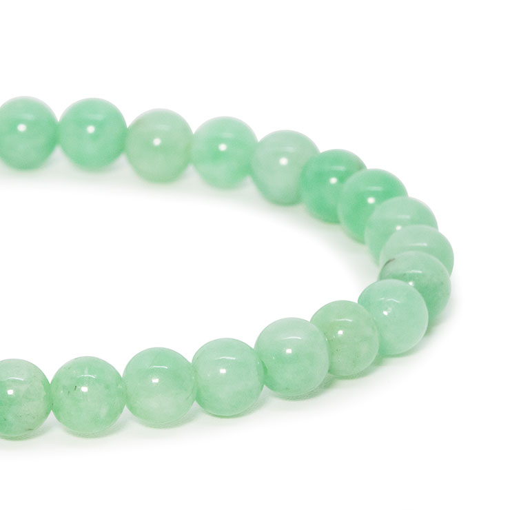 green beryl【一点もの】マトリクスグリーンベリル5mm シンプルブレスレット【鑑別書付き】雲南省で採掘された、淡くも印象的な色彩が目を引く希少なグリーンベリル。一般的にグリーンベリルには黒い不純物が入りやすく、ここまでムラのない緑...