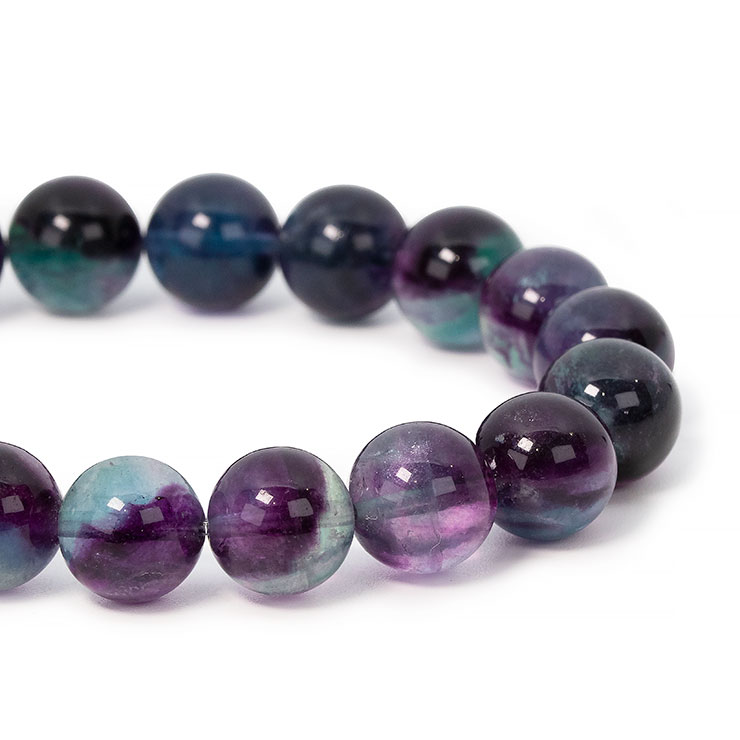 Rainbow Fluorite【一点もの】バイカラーフローライト10mm シンプルブレスレット【鑑別書付き】 バイカラーフローライトの10mm玉を使用した一点ものブレスレットです。写真の現物をお届けします。一つひとつ異なる個性的な表情が、...