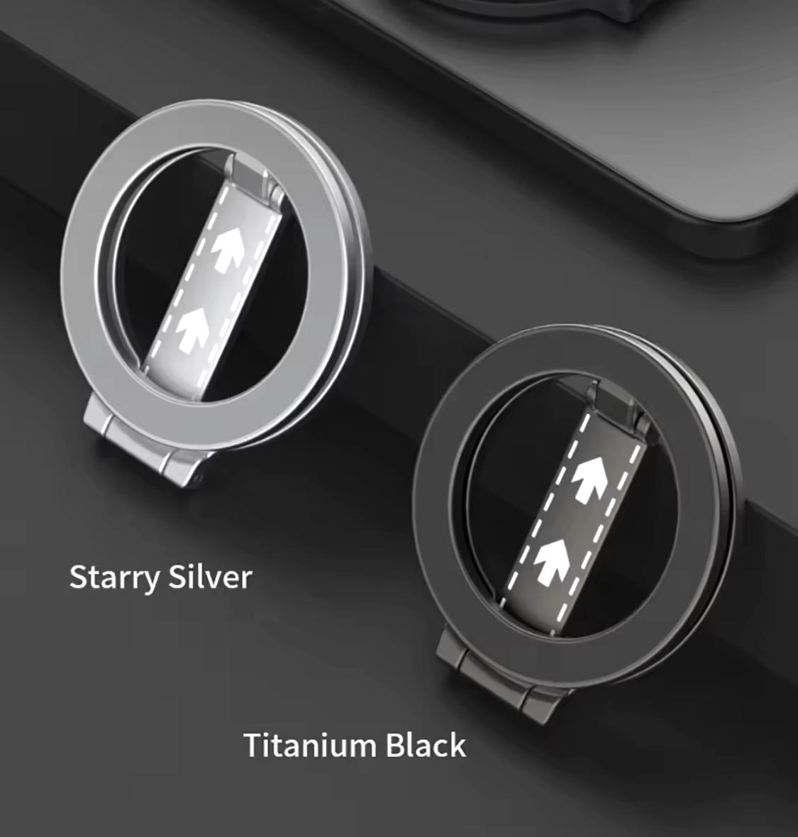 ・色はチタンブラックとシルバーの2色になります。 ・360°の回転、180°のフリップで適切な角度でご使用いただけます。 ・強力なマグネットで携帯電話をグリップし、滑りや脱落を防止します。 ・付属のメタルリングを携帯電話に貼ることにより更に...