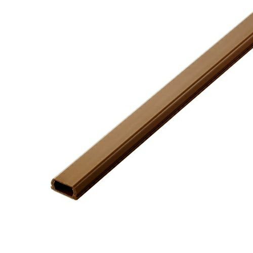 壁用モール/1mテープ付/21mm/ブラウン ■壁に配線するケーブルを保護し、すっきりと収納できる長さ1m幅21mmのフラットモールです。 ■強度の高いPVC製で、ケーブルを断線などから保護します。 ■粘着テープがプラモールの底面に予め貼り...