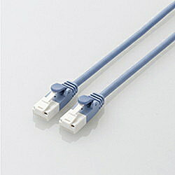 やわらかLANケーブル/CAT6A/爪折れ防止/10m/ブルー ■Cat6A準拠LANケーブルのやわらかタイプです。 ■ツメ折れ防止プロテクターと屈曲に対する耐久性が高い素材のコネクターを採用したダブル構造で、ツメが折れにくいLANケーブル...