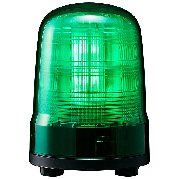 中型LED回転灯 緑 AC100240V LED光源10万時間 ※メーカー仕様値　発光パターン22種類 減光モード・半面モード対応　2年間無償修理 詳細スペック 電気用品安全法(本体)適合 電気用品安全法(付属品等)付属品等無し