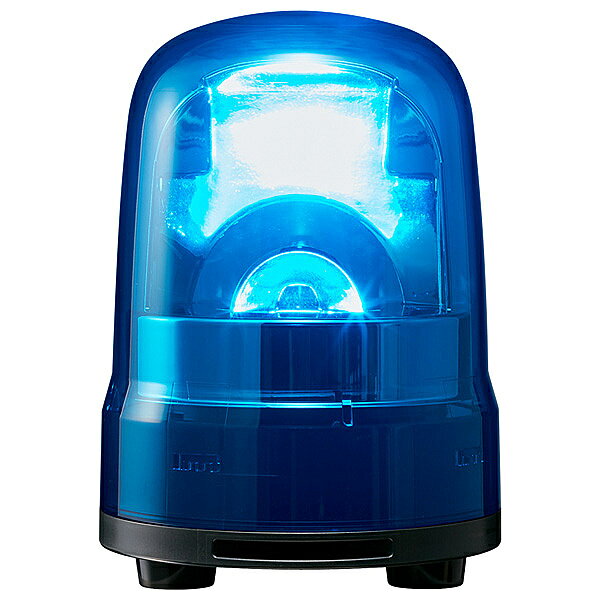 中型LED回転灯 青 DC1224V ブザー付き LED光源10万時間 ※メーカー仕様値 2万時間以上使えるブラシレスモータ採用 2年間無償修理 IP23 ※別売マウントラバー取付時IP65 ブザータイプは音圧86dB以上 詳細スペック 電...