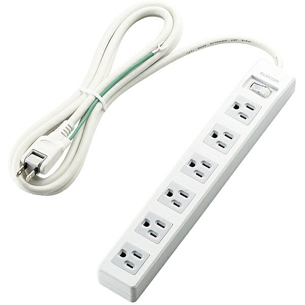 3pinタップ/一括スイッチ/6口/2.5m/ホワイト ■プロジェクタや複合機、モニタなどの3ピンプラグが採用されているOA機器をアダプタなしで接続することができる3ピンプラグ対応タップです。 ■接続した機器類の電源を一括でON/OFFでき...