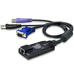 バーチャルメディア・スマートカードリーダー対応USBコンピューターモジュール KA7177は、Cat5タイプのALTUSEN KVMスイッチとUSBインターフェースのコンピューターとの接続に使用するコンピューターモジュールです。コンピュータ...