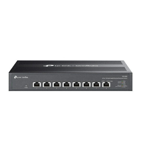 Omada 10Gポート×8 アンマネージスイッチ（ラックマウント対応） 詳細スペック タイプアンマネージド 標準ポート数8 最大ポート数8 通信速度10G AUTO-MDIX機能あり　AutoMDI/MDI-X MACアドレス登録件数16...