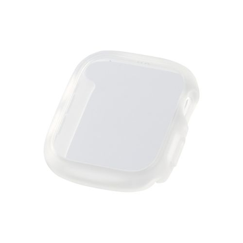 Apple Watch 44mm/フルカバーケース/TOUGHSLIM/プレミアムガラス/高透明/クリア ■画面の視認性に優れる高透明ガラスと、端末本来のデザインを美しく引き立てる透明でしなやかな弾力性のあるTPU(熱可塑性ポリウレタン)樹...