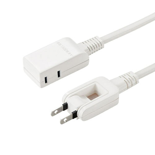 マイクロ電源タップ（収納式スイングプラグ・2個口・0.5m・ホワイト） 詳細スペック 電気用品安全法(本体)適合 電気用品安全法(付属品等)付属品等無し 電気用品安全法(備考)配線器具