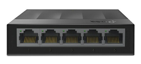 5ポート 10/100/1000Mbps デスクトップスイッチ 詳細スペック 標準ポート数5 最大ポート数5 通信速度1000M AUTO-MDIX機能あり　AutoMDI/MDI-X MACアドレス登録件数2000件 本体カラー黒 筐体材...