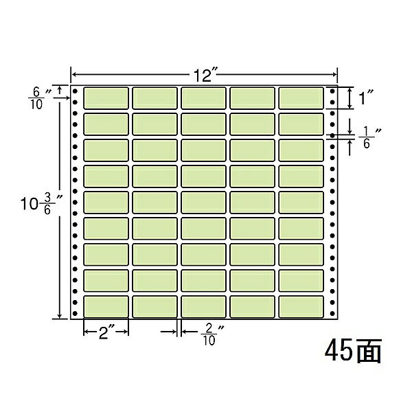 タックフォームラベル 12インチ×10 3/6インチ 45面付(1ケース500折) 詳細スペック タイプ上質紙 サイズ(規格外)12インチ×103/6インチ 入数500折/ケース GPN(グリーン購入ネットワーク)登録