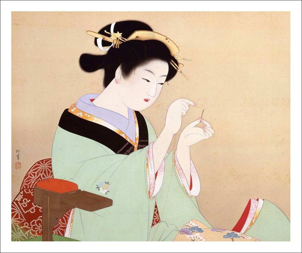 領収書は送付先名にて発行し商品に同梱させて頂きます。別名にてご希望の場合は備考欄にその旨ご記入下さい。浮世絵マウスパッド　薄ぴた　U10004 上村松園 - 娘 ・光学式マウス対応のマウスパッドです。 ・もちろんボール式でも操作は可能です。...