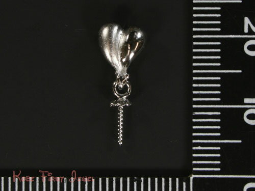 シルバーペンダントトップ空枠 《YSAW0001》 ★ルースカテゴリーにある真珠ルースをお選びいただき、ご一緒にご注文いただきましたら、ペンダントトップを無償でお作りいたします♪ ★貴方だけのペンダントトップを！！ 金具・パーツ シルバーク...