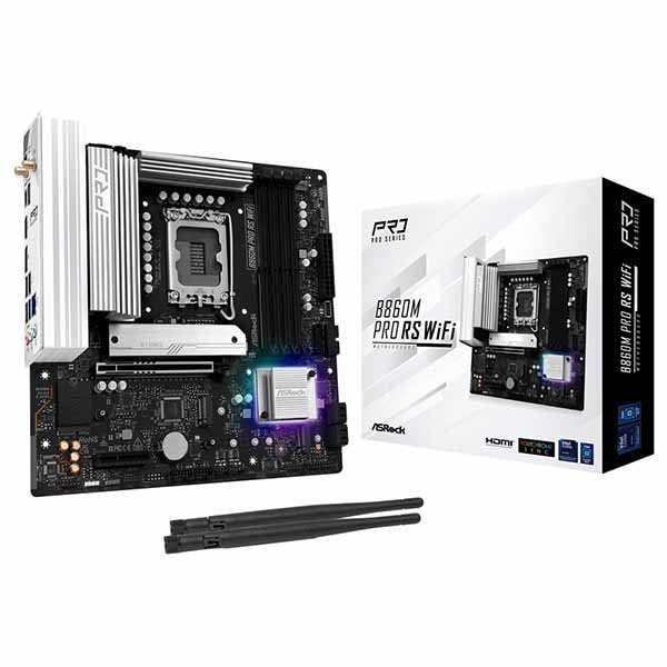 Intel B860チップセット搭載。Wi-Fi 6Eモジュールを備え高品質部品を採用するスタンダードモデルのmicroATXマザーボード [特徴] ・Intel B860チップセット搭載 ・Intel Core Ultra 200Sプロセ...