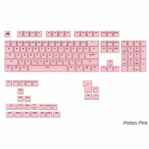 多様なサイズの英語配列メカニカルキーボードに対応した、キーキャップセット [特徴] ・多様なサイズの英語配列メカニカルキーボードで使用可能 ・MX互換キースイッチに対応 ・130個のキーキャップを同梱 ・PBT樹脂とダブルショットプリントに...