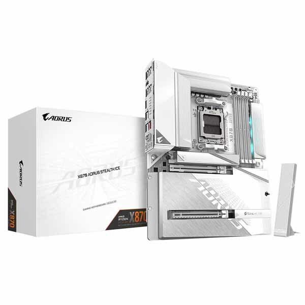 AMD X870チップセット搭載、最新のAMD Ryzen 9000/8000/7000シリーズプロセッサに対応したATXマザーボード。背面コネクタ採用のシンプルかつ洗練されたホワイトデザインに加え、優れた電源設計と冷却性能を備えています。...