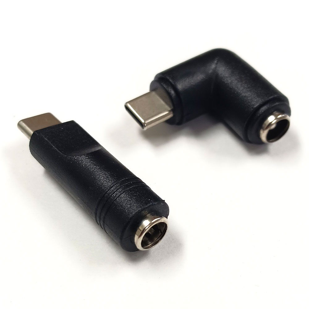 【送料無料】DCジャック 5521 メス - USB-C オス 変換 アダプタ 5.5x2.1mmジャック 5V 2A type-c 小型家電 / スマートフォン / タブレット / 事務機器 などへの電源供給 ストレート L字型 商品説明...