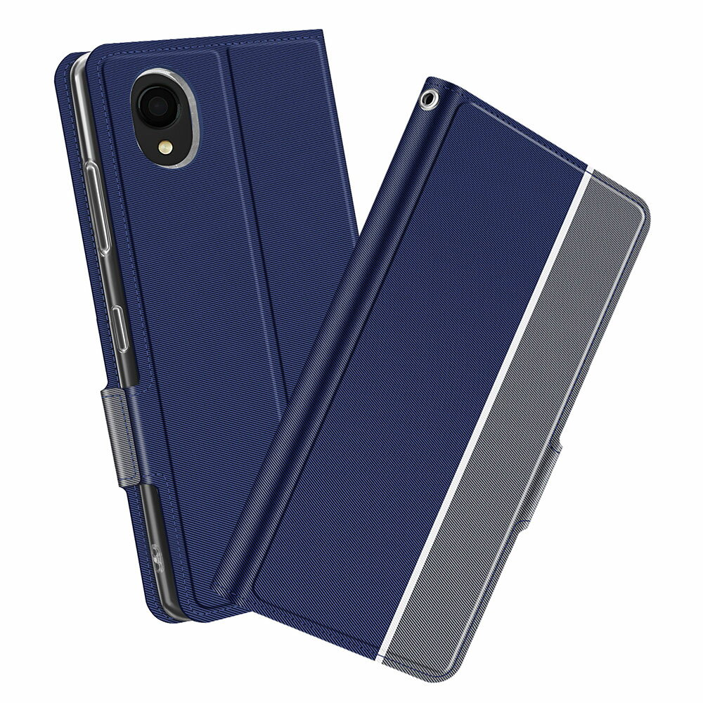 【送料無料】Galaxy A23 5G SC-56C SCG18 SM-A233Cスマホケース 手帳型ケース カバー　ツートーンカラー ストラップ付き　マグネット 定期入れ ポケット シンプル スマホケース ギャラクシー エーサーティーツー...