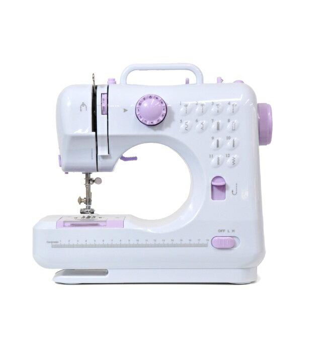 ちょっとした縫物や手芸にピッタリのコンパクトな電動ミシンです。 ・簡単操作 ・超軽量 2 k g ・手元ライト ・フットペダル ・ 2 W A Y 電源 ( コンセント / 乾電池 ) かんたん操作 足元で運転入 / 切ができるフットペダル...