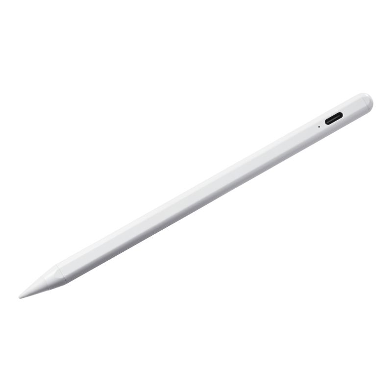 Apple iPad専用の充電式タッチペンです。2018年モデル以降に対応します。 iPad本体とのペアリングなどは不要です。電源をオンにすればご使用できます。 ※初期設定により、メモアプリで手書き入力する際、Apple Pencilに制限...