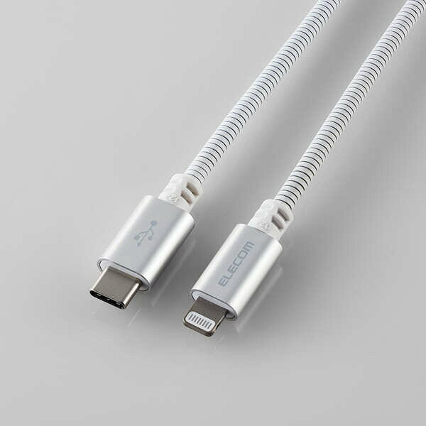 コネクター形状：USB Type-C(TM)プラグ - Lightningプラグ 対応機器：USB Type-Cポート搭載のパソコンやAC充電器、およびLightningポート搭載のスマートフォンやタブレットなど ケーブル長：約1.5m　※...