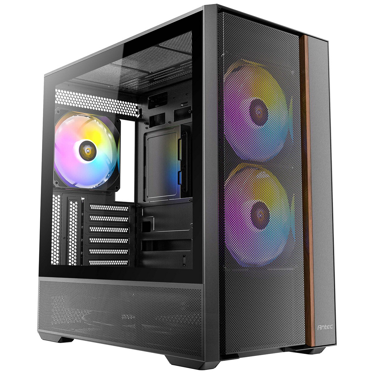 対応マザーボード：ATX / MicroATX / Mini-ITX 対応グラフィックボード：最大400 mmまで 対応CPUクーラー高さ：最大180 mm 最大電源長さ：ATX 最大170 mm まで 標準搭載ファン：あり 本体サイズ（幅...