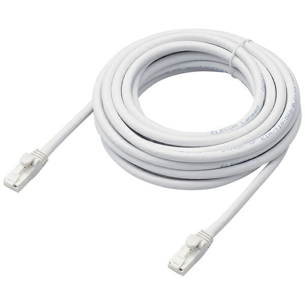 LANケーブル/CAT6A対応/EU RoHS指令準拠/爪折れ防止/簡易パッケージ仕様/5m/ヨリ線/ホワイト ■Cat6A対応LANケーブルのスタンダードタイプです。 ■ツメ折れ防止プロテクターと屈曲に対する耐久性が高い素材のコネクターを...