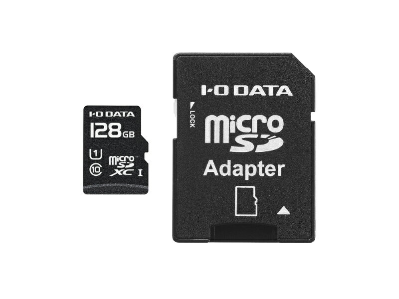 UHS-I UHS スピードクラス1対応microSDメモリーカード（SD変換アダプター付き） 128GB ■UHS-I規格およびUHS スピードクラス1に対応した、SDカード変換アダプター付きmicroSDカードです。 添付の変換アダプタ...
