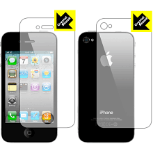 ※対応機種 : iPhone 4S/4 セット内容 : 前面用1枚・背面用1枚 ※写真は商品イメージです。 iPhone 4 の美しい前面と背面を、2枚の保護シートで保護します。この商品は液晶保護シート（一般的に液晶保護カバー・フィルター・...