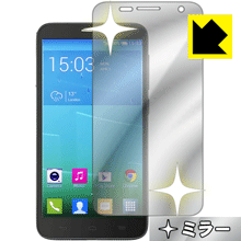 ※対応機種 : イオンスマホLTE ALCATEL ONETOUCH IDOL 2 S※写真はイメージです。「Mirror Shield」は、画面が鏡に早変わりし、のぞき見が防止できる『ミラータイプ液晶保護フィルム』です。●液晶画面が鏡に早...